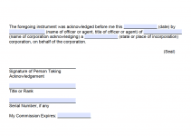 Free Alaska Notary Acknowledgement - Individual - PDF - Word