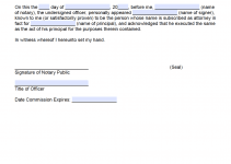 Free Connecticut Notary Acknowledgement - Individual - PDF - Word