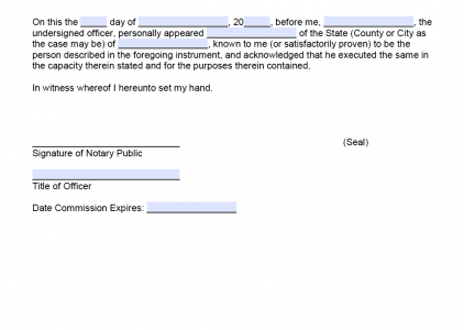 Free Connecticut Notary Acknowledgement - Individual - PDF - Word